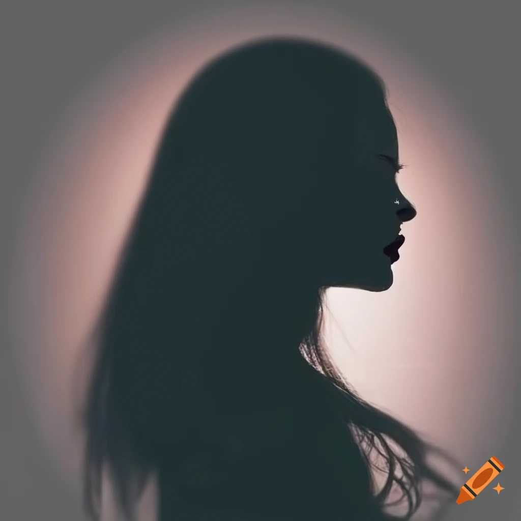 Twitter woman shadow profile picture on Craiyon