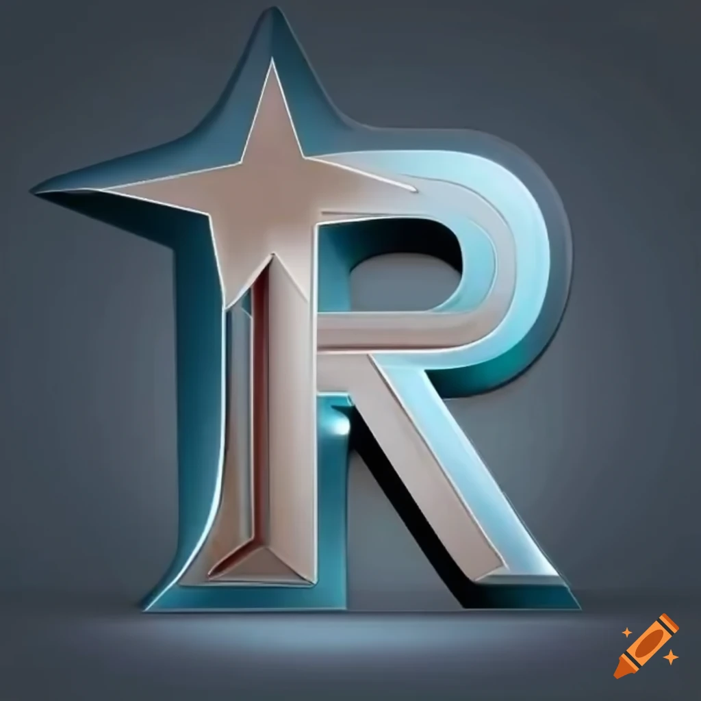 Truck logo with letter R and star inside on Craiyon