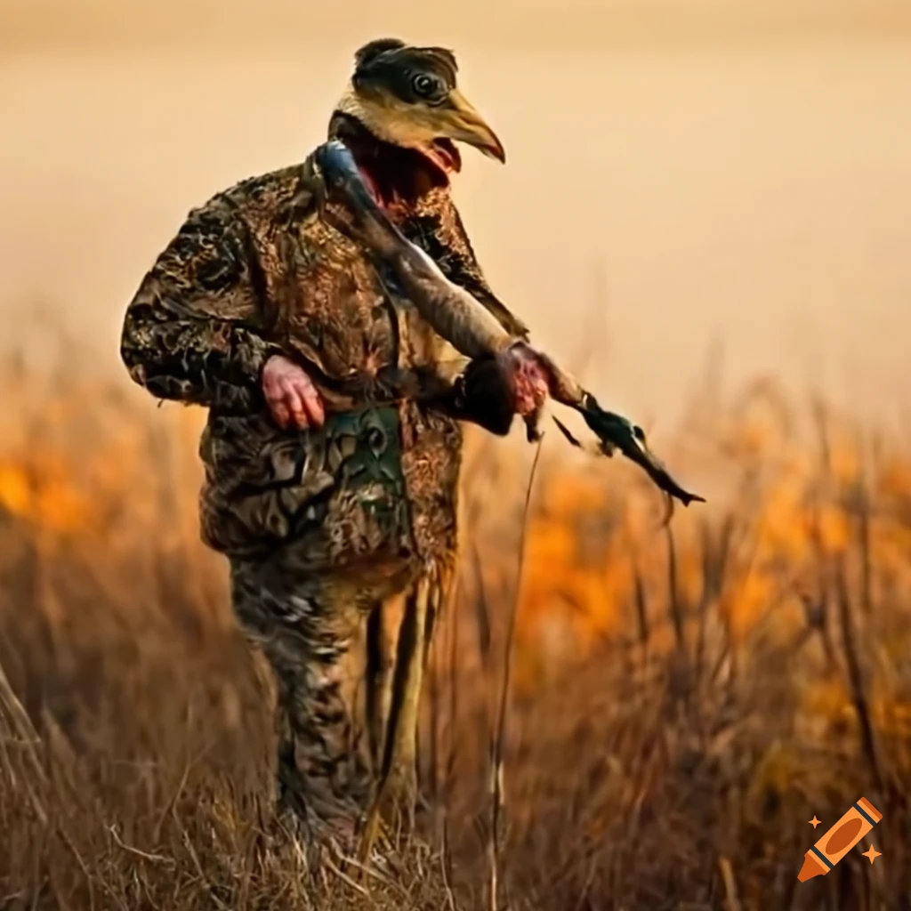 Fall quail hunting scene on Craiyon