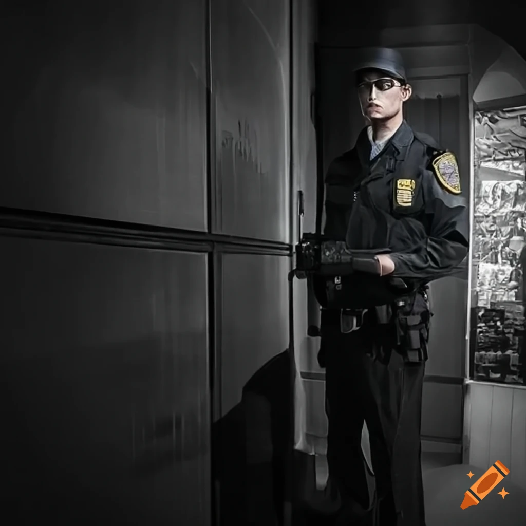 Security guard store on Craiyon