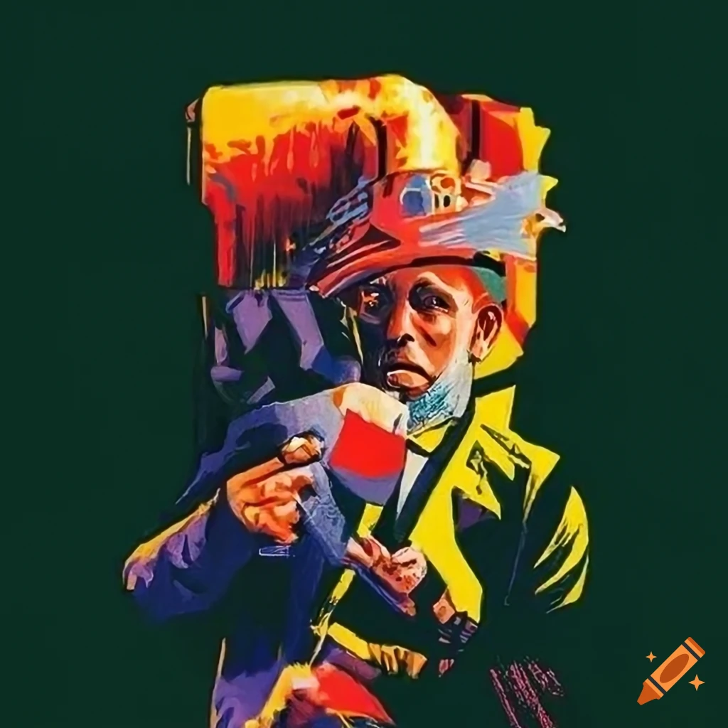 Steezy action architecture poster in 'cuckoo clock' style by norman ...