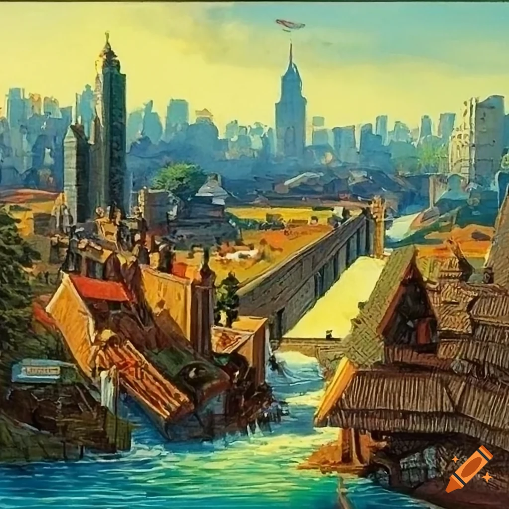 Artwork by james gurney with cuckoo-clock lsd, influenced by norman ...