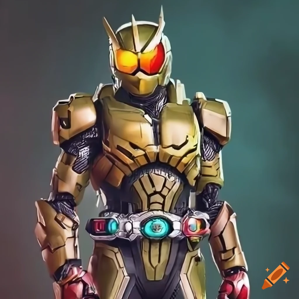 Kamen rider, master chief, iron man, doom slayer, samus aran on Craiyon