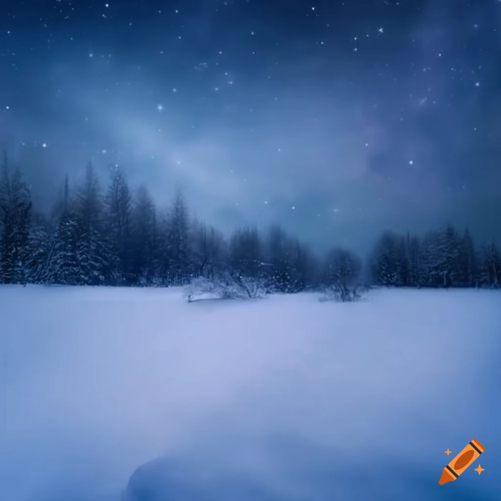 Photo realistic winter landscape on Craiyon