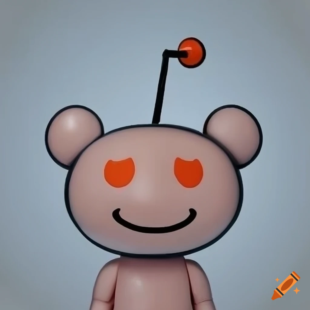 Reddit Snoo Figure smiling on Craiyon