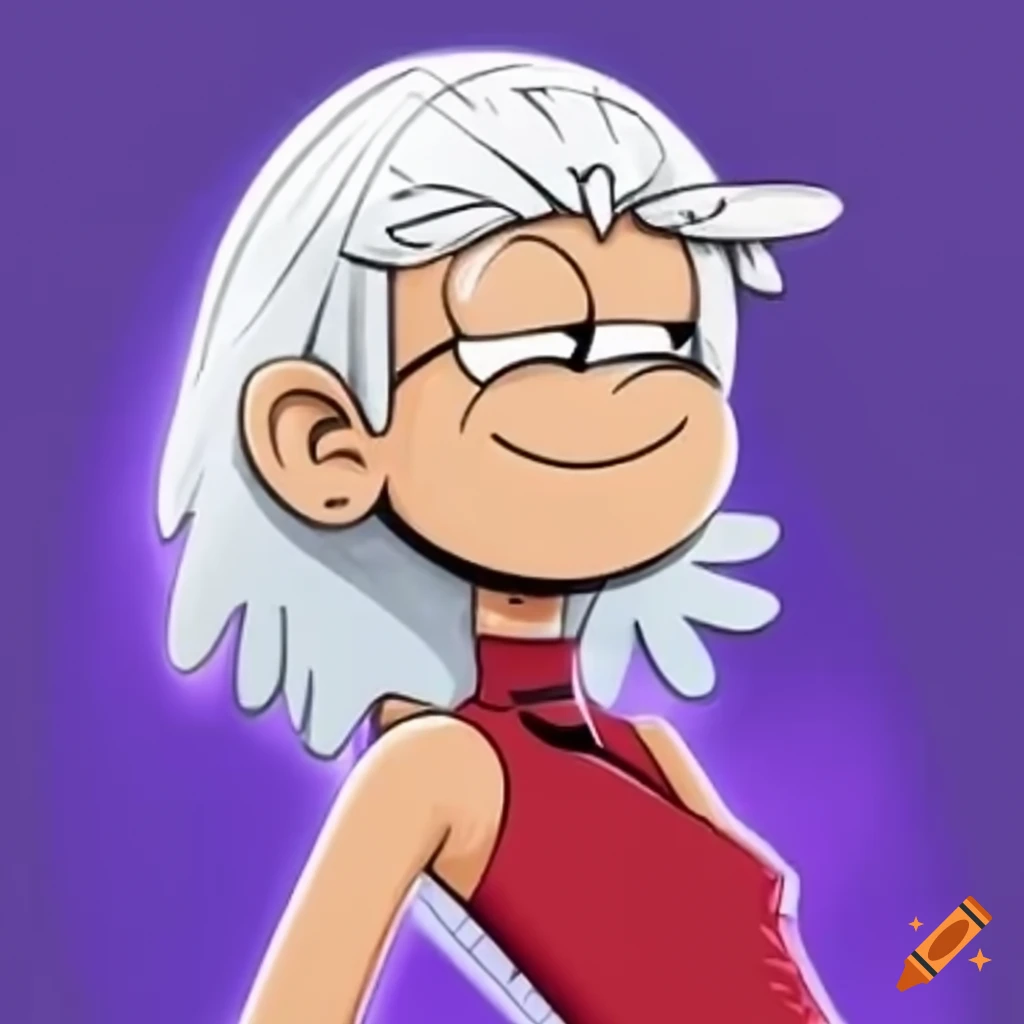 Cartoon-style illustration of linka in a leotard with a choker, lifting ...