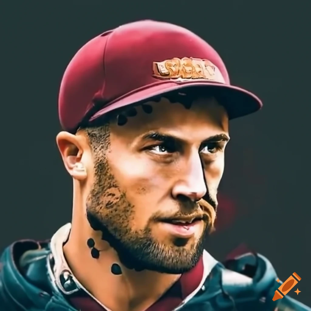 Alex smith with a side part hairstyle on Craiyon