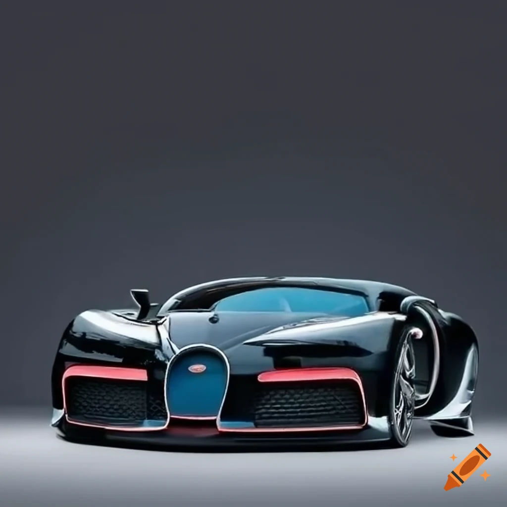 Bugatti with turbine in front bumper on Craiyon