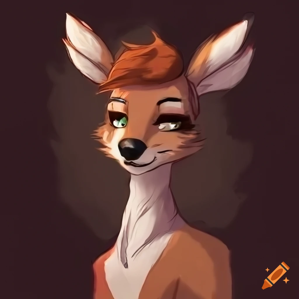 Deer furry profile picture on Craiyon