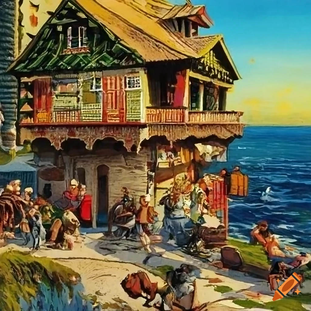 Artwork by james gurney with cuckoo-clock lsd, influenced by norman ...