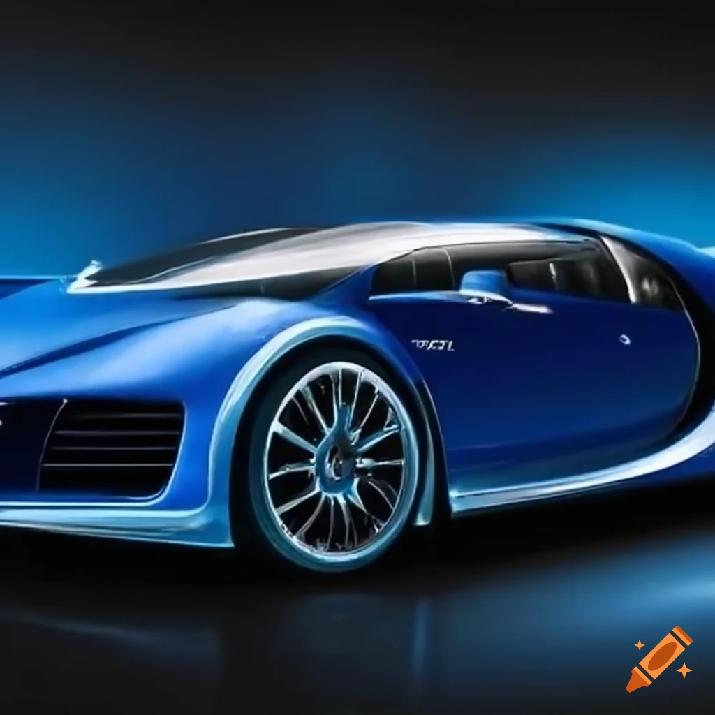 Turbine in bugatti grille on Craiyon