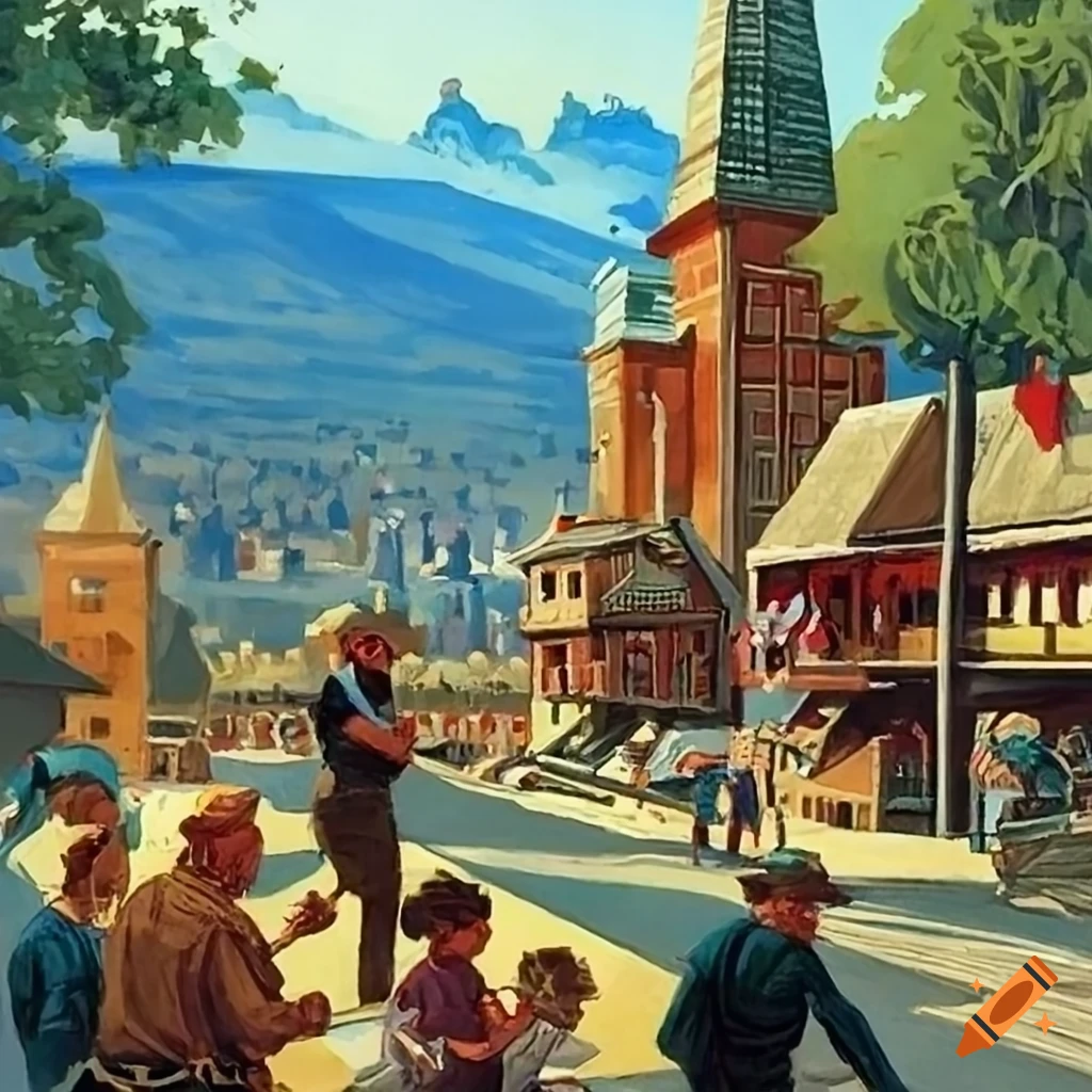 James gurney cuckoo-clock lsd graphic novel by norman rockwell on Craiyon