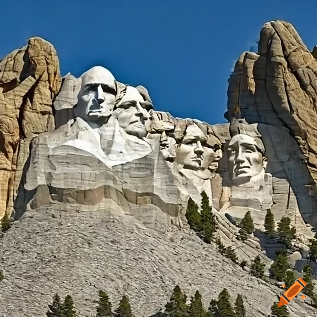 Mount rushmore national memorial on Craiyon
