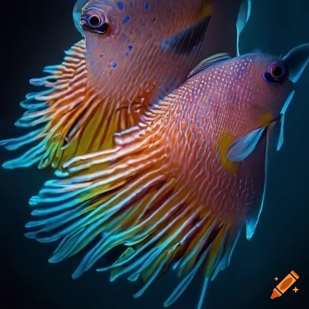Dive into a mesmerizing underwater world with vibrant exotic fish on ...