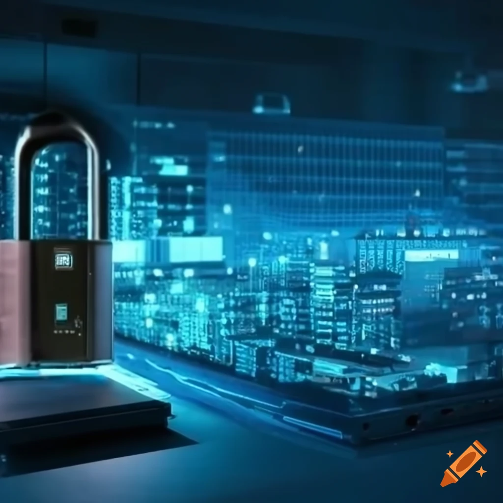 Digital supply chain in a virtual binary world secured with a lock on ...