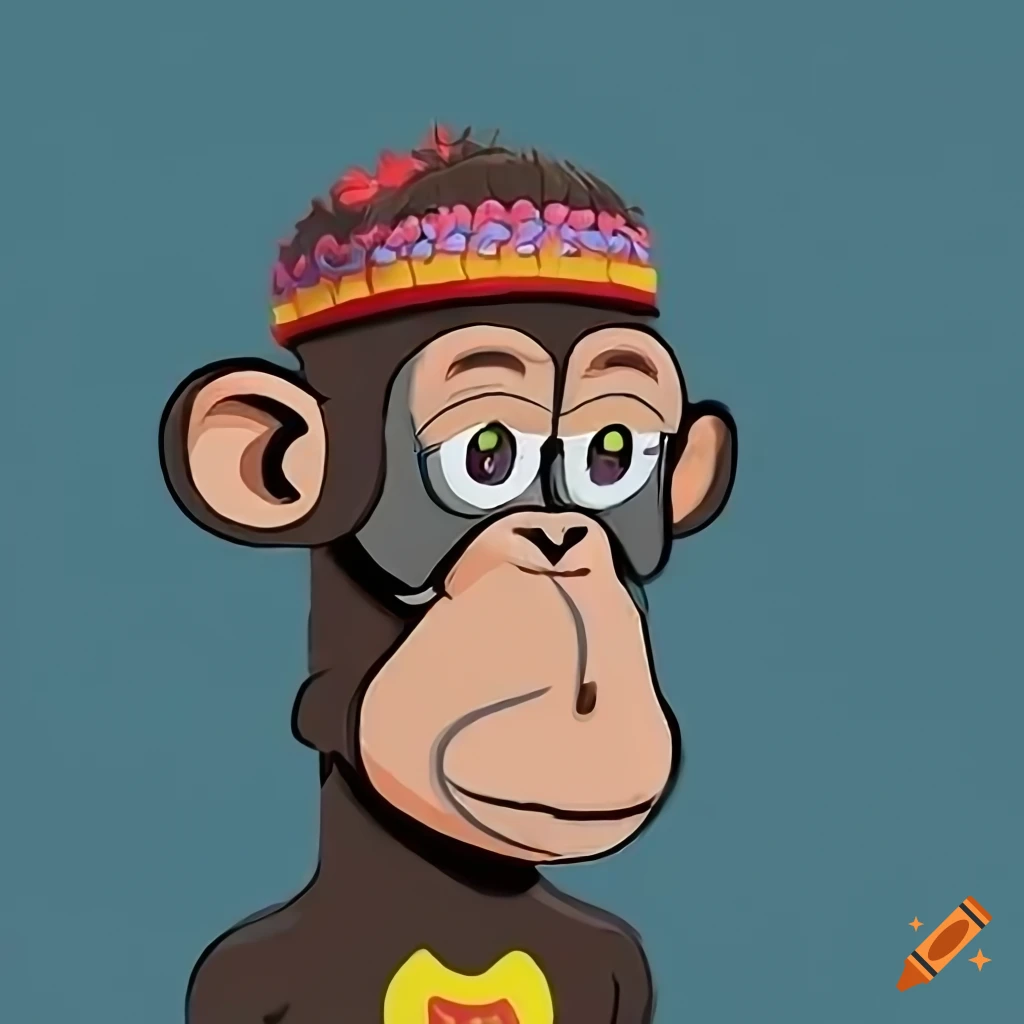 Nft monkey on Craiyon