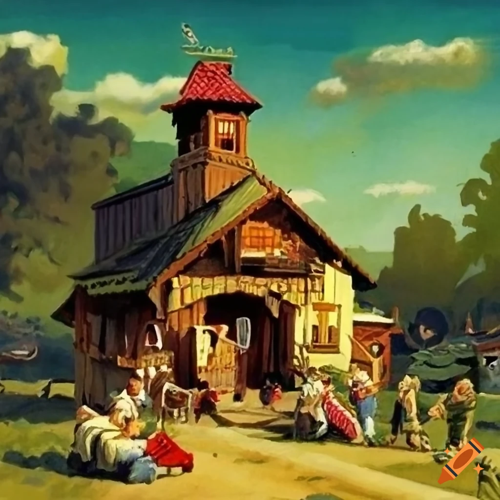 Scenery inspired by James Gurney's cuckoo-clock LSD graphic novel ...