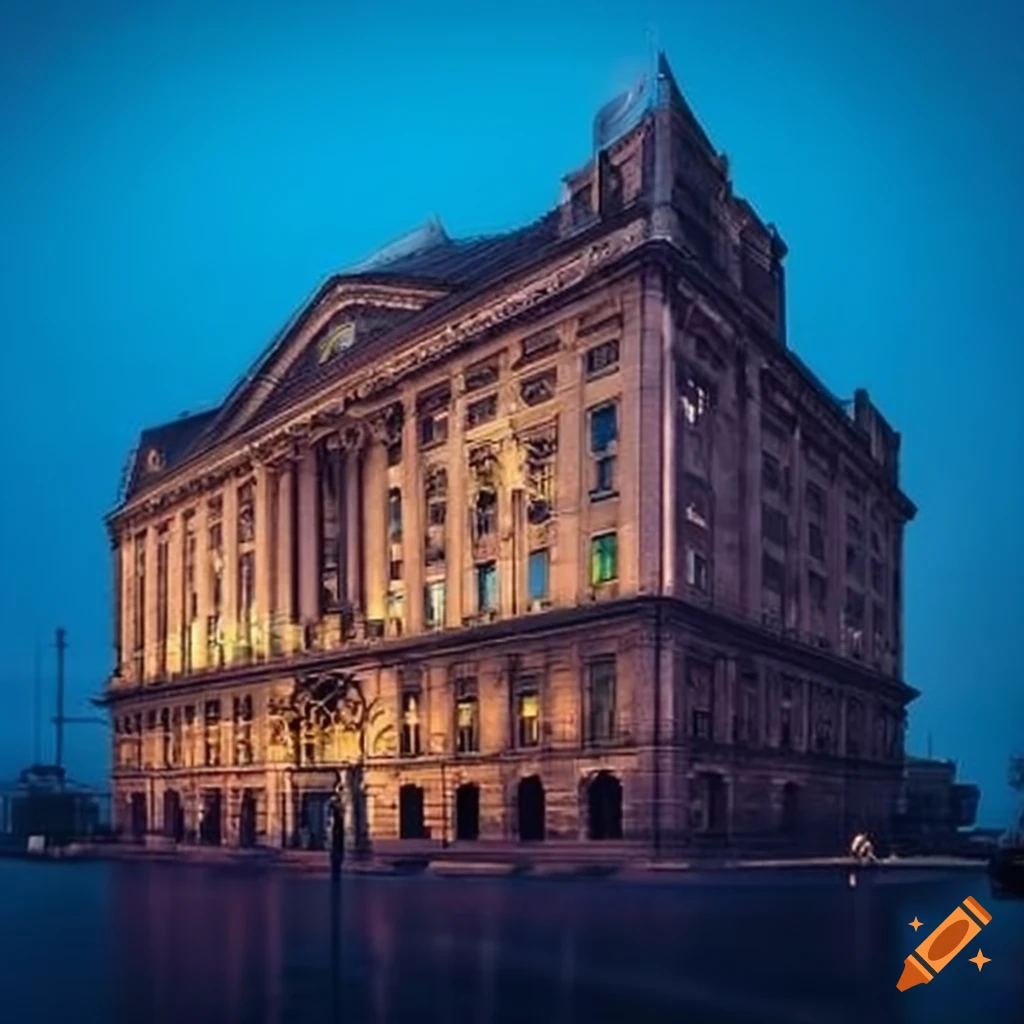 Bank finance building on Craiyon