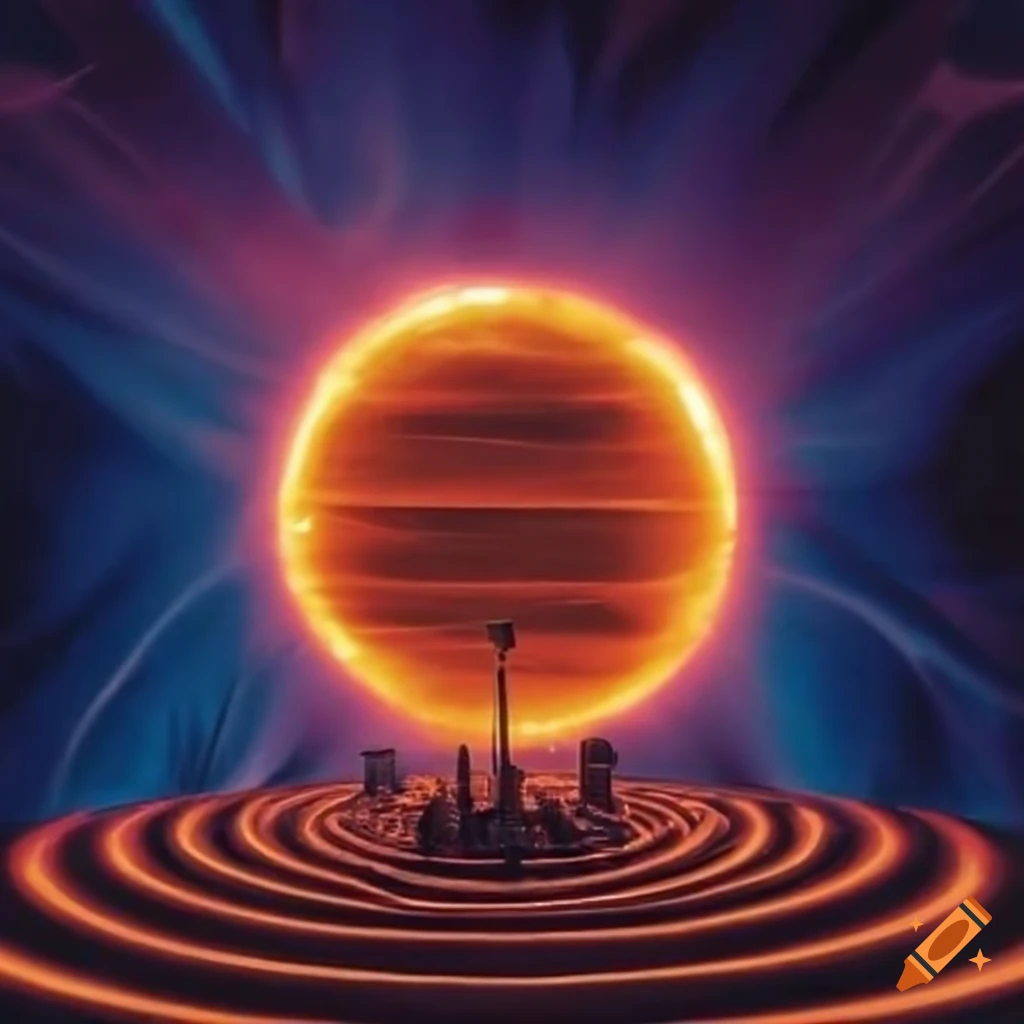 Artificial sun on Craiyon