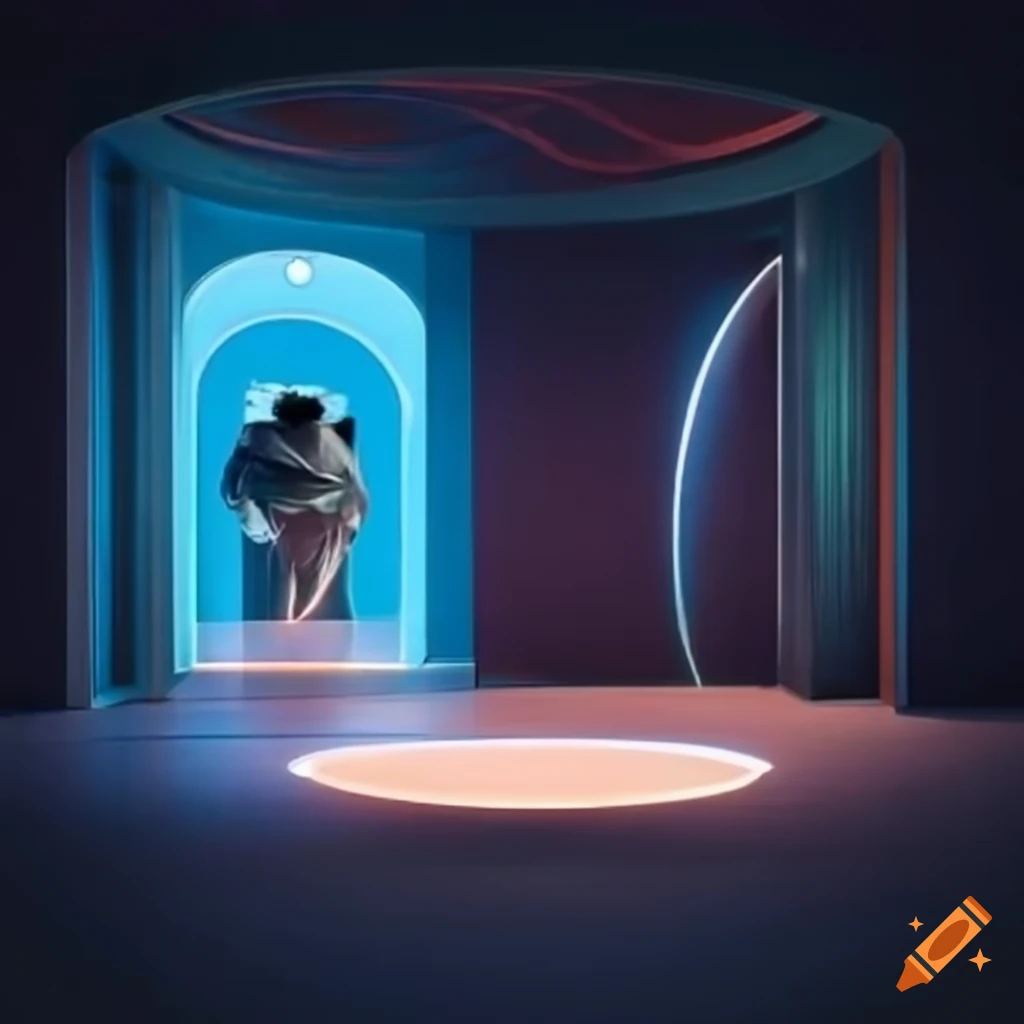 360-degree vr environment with virtual elements and dynamic lighting on ...