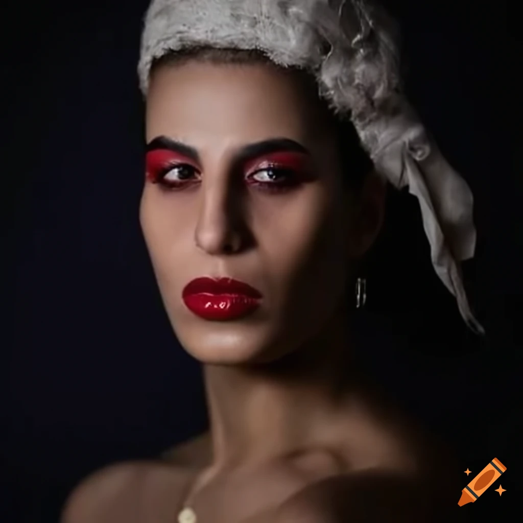 Portrait of a transgender woman from palestine on Craiyon