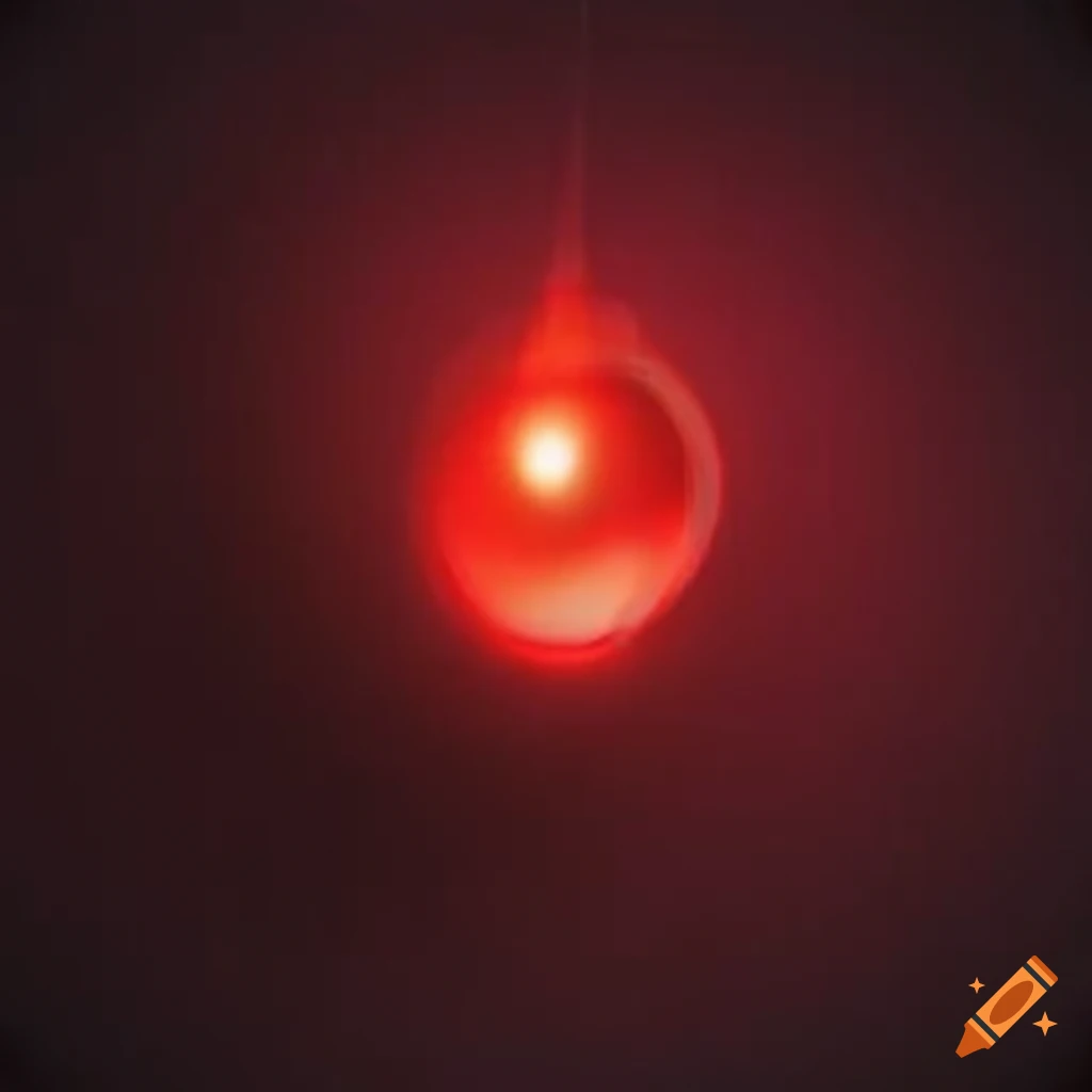 Red wispy orb of light on Craiyon