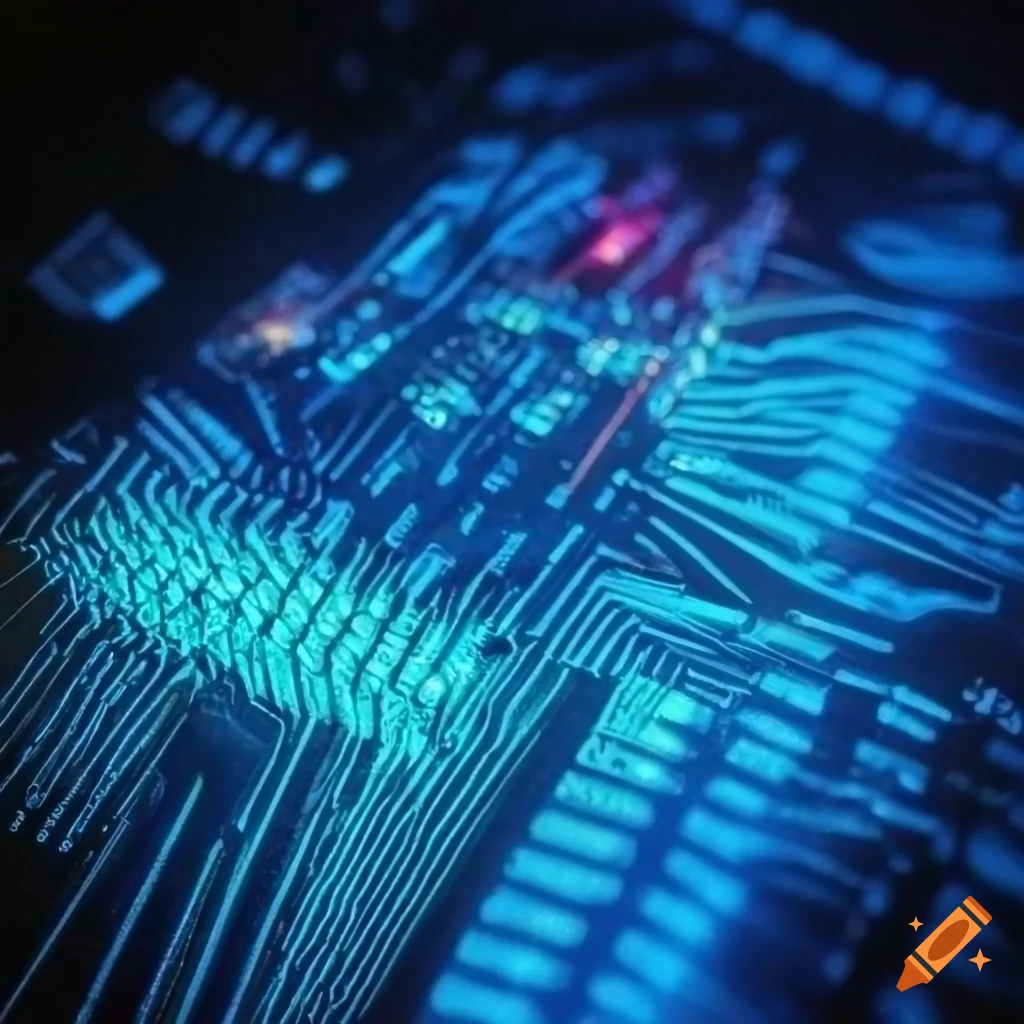 Electronic component electronic drawing on Craiyon