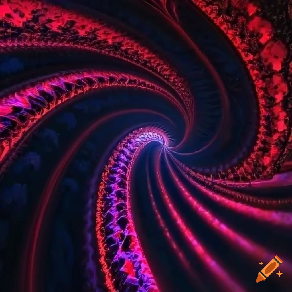 Fractal 4k 3d computer background with ray tracing on Craiyon