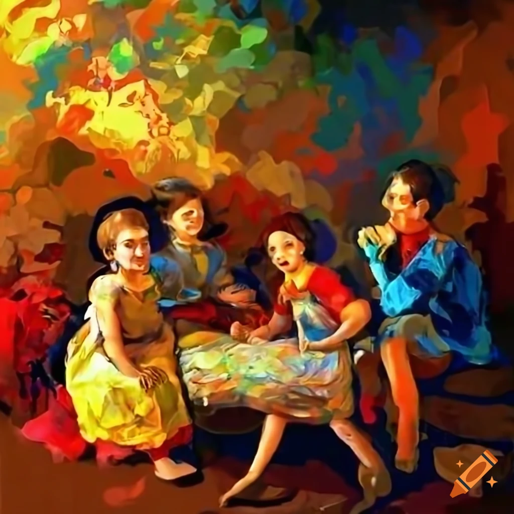 Group of explorers on Craiyon