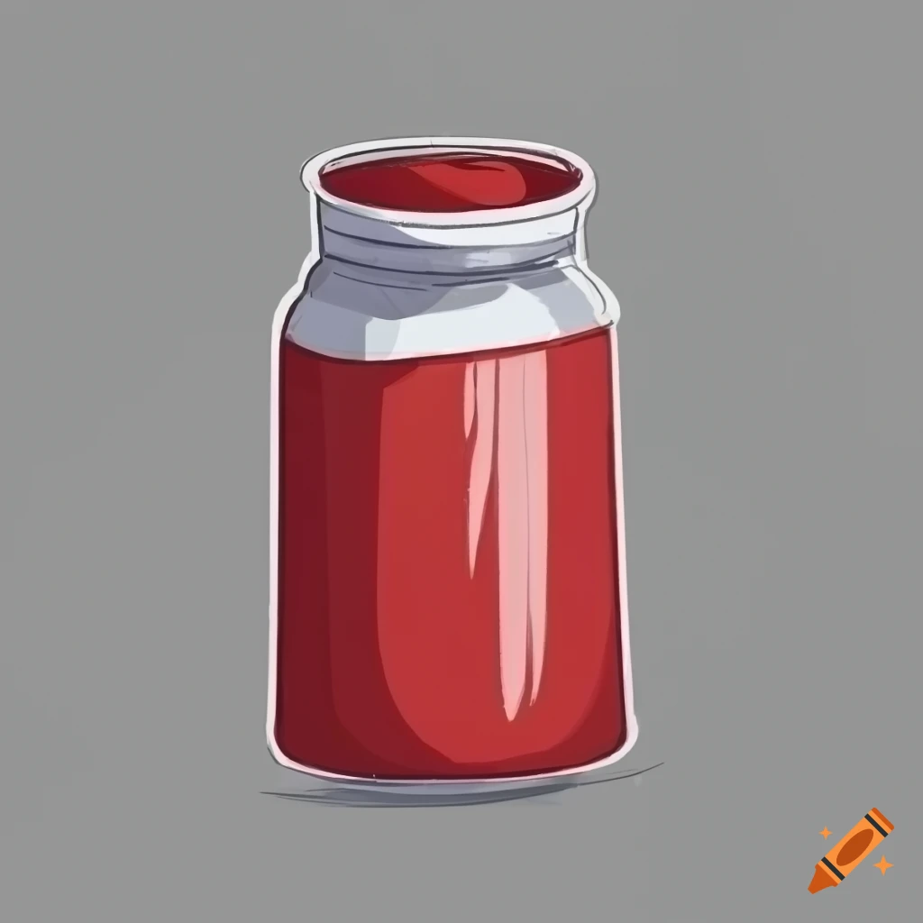 Cartoonish tomato sauce can on Craiyon