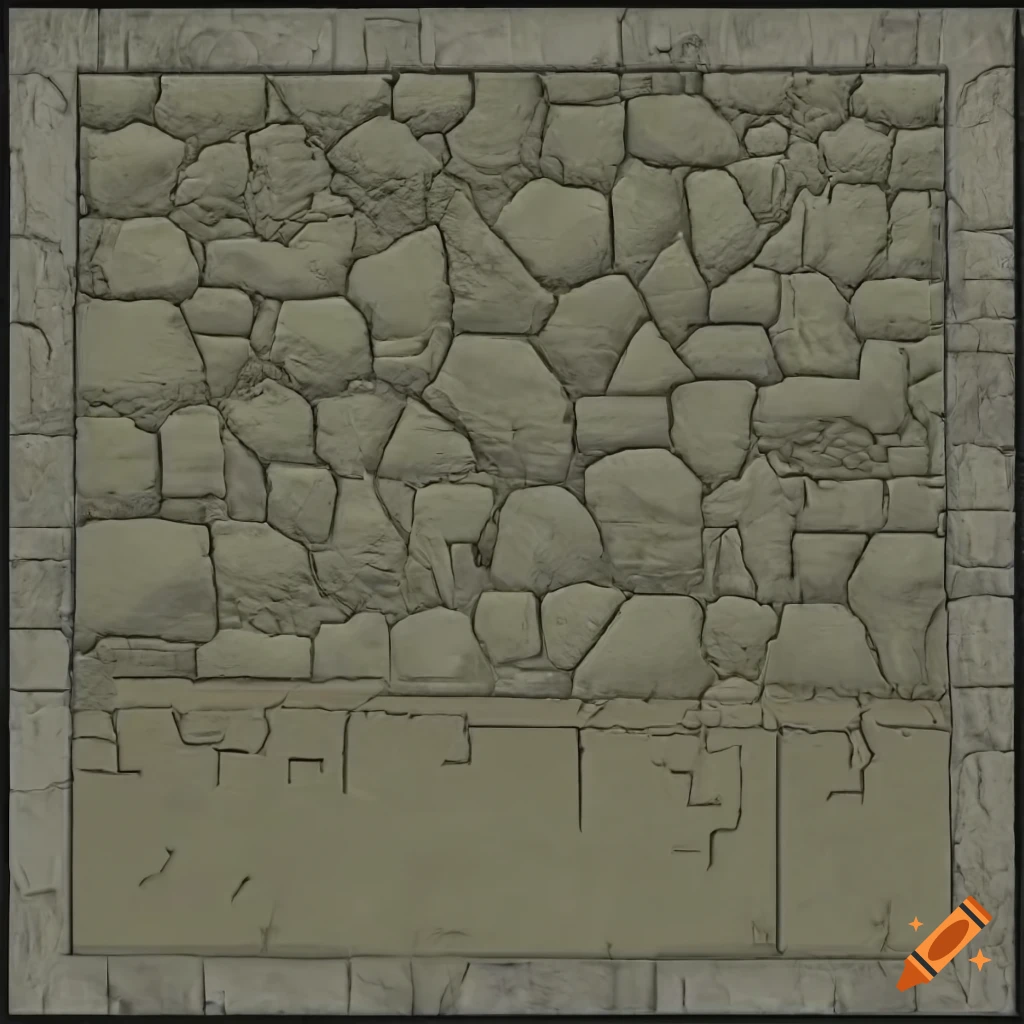 Moebius texture of a battlement on Craiyon