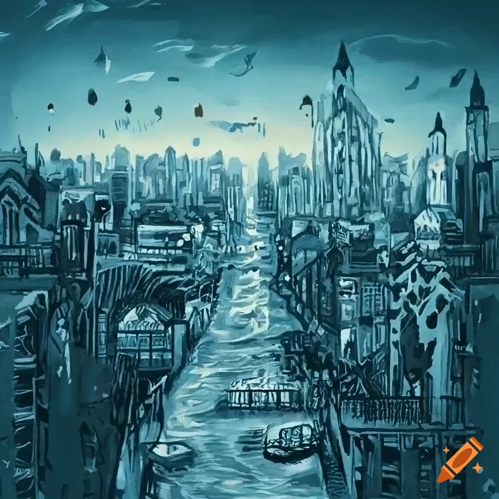 Steezy Poster, lsd 'cuckoo clock' style inspired by James Gurney on Craiyon