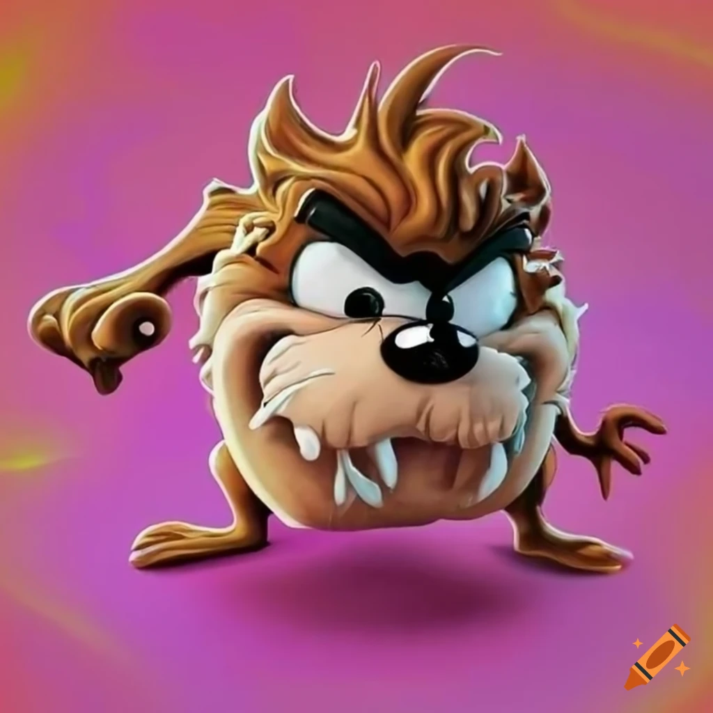 Colorful psychedelic artwork with the word 'taz' on Craiyon