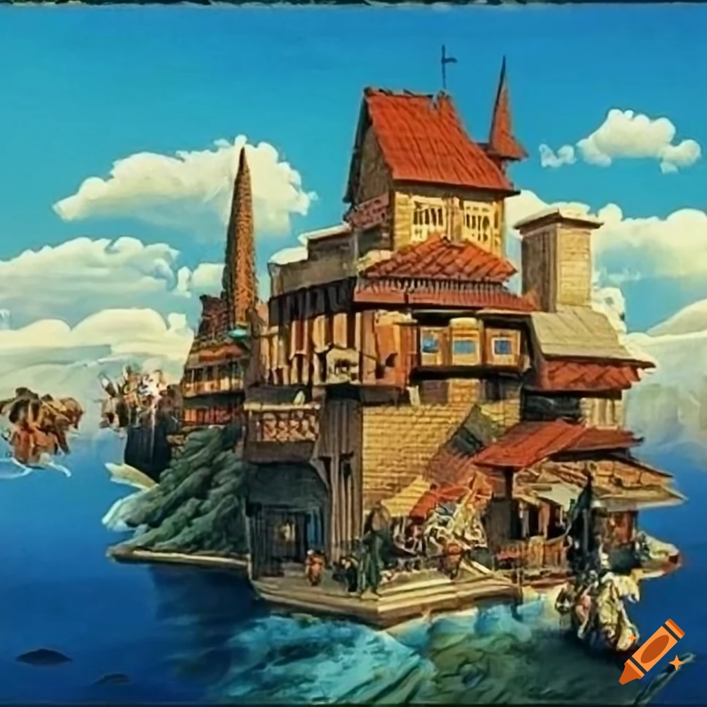 Artwork by james gurney with cuckoo-clock lsd, influenced by norman ...