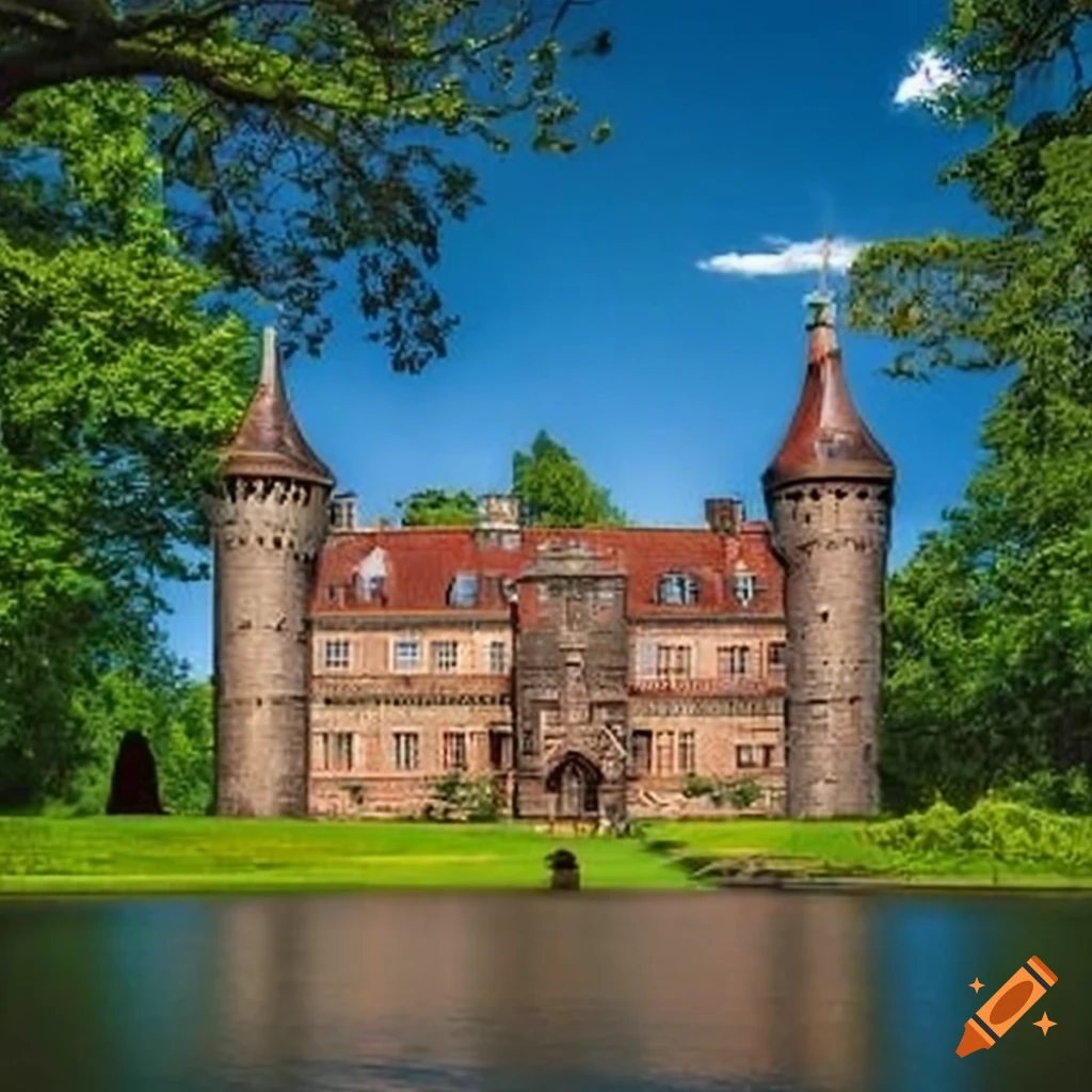 Old fashioned castle on Craiyon