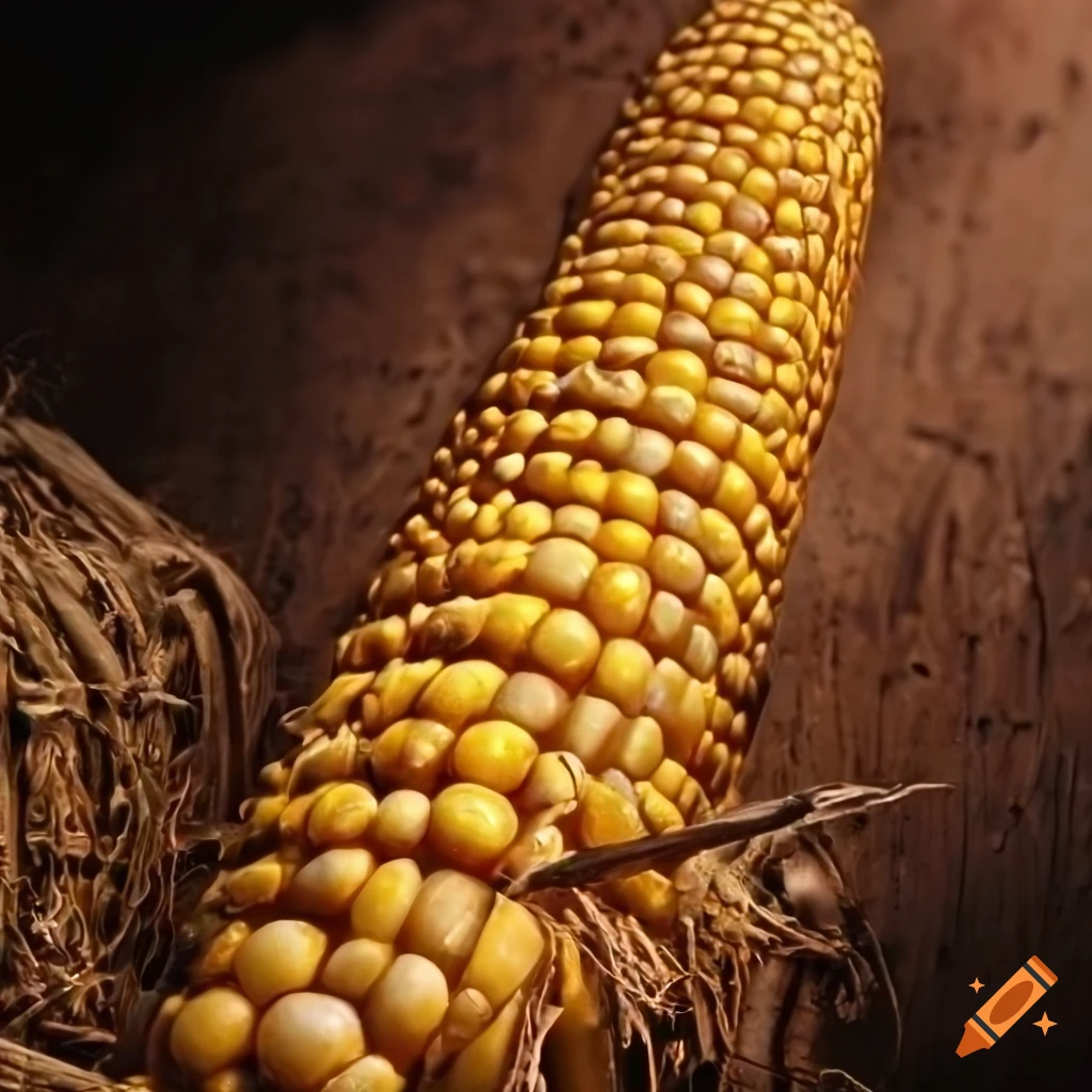 Wide angle view of brooklyn, new york made of corn on Craiyon