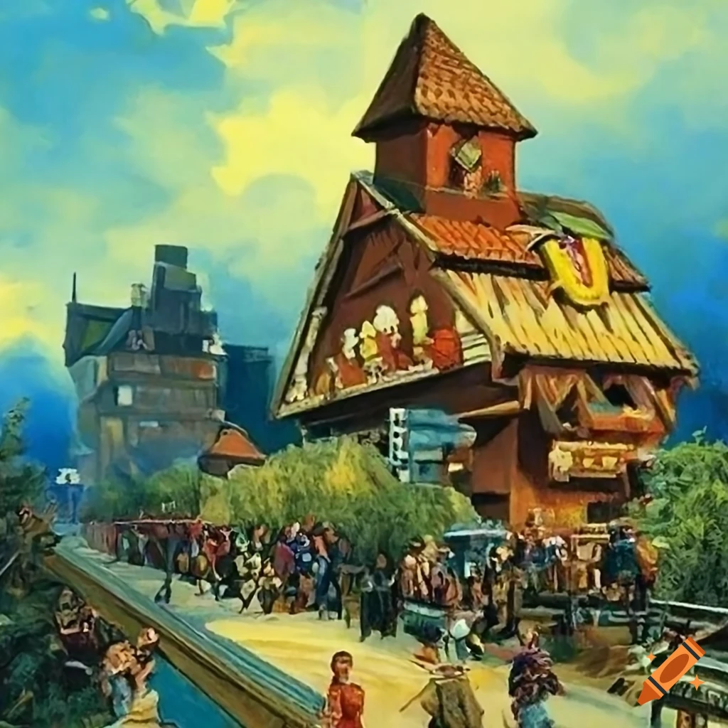 Artwork by james gurney with cuckoo-clock lsd, influenced by norman ...