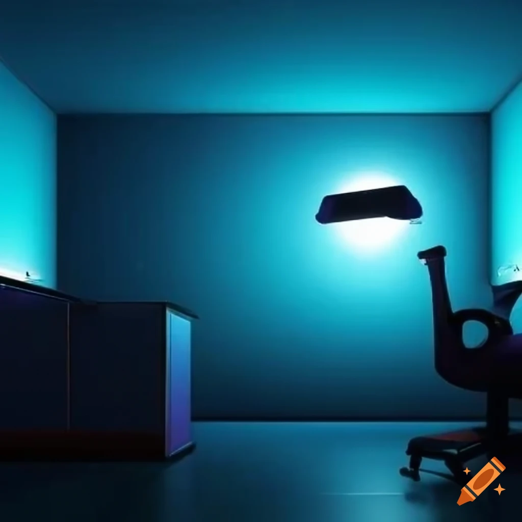 Empty gaming room on Craiyon