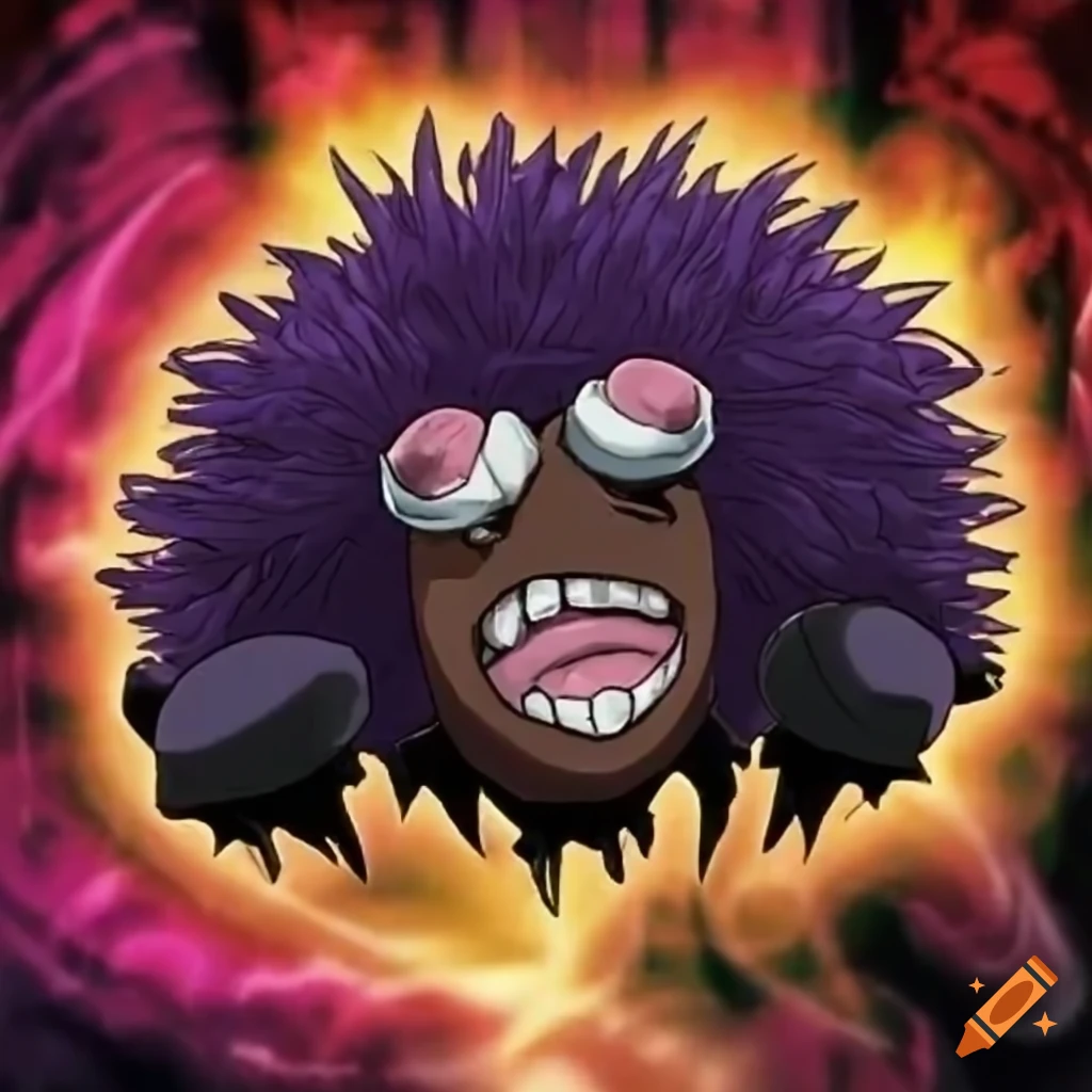Yu-gi-oh card afro cow cowfro on Craiyon
