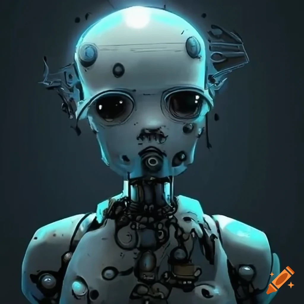 Sad robot weapons on Craiyon