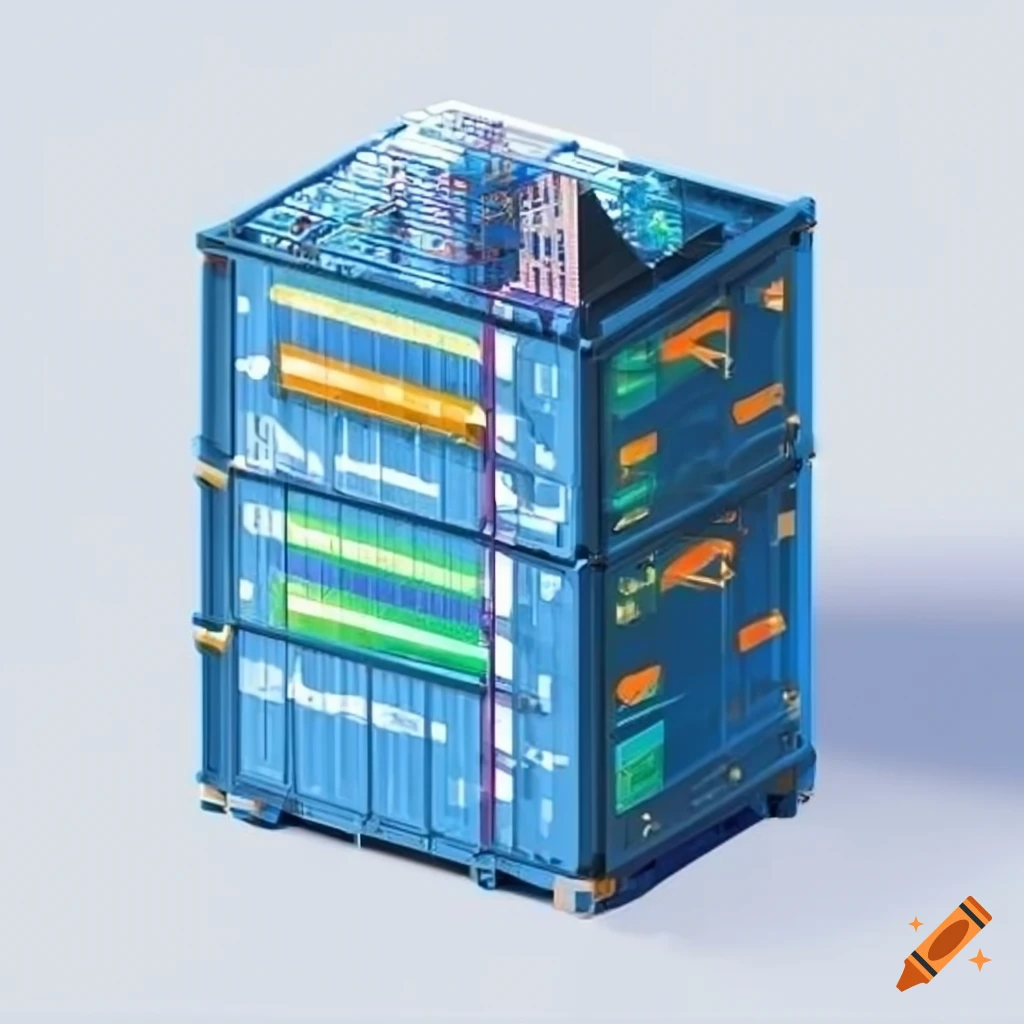 Database versus database in container comparison illustration on white ...