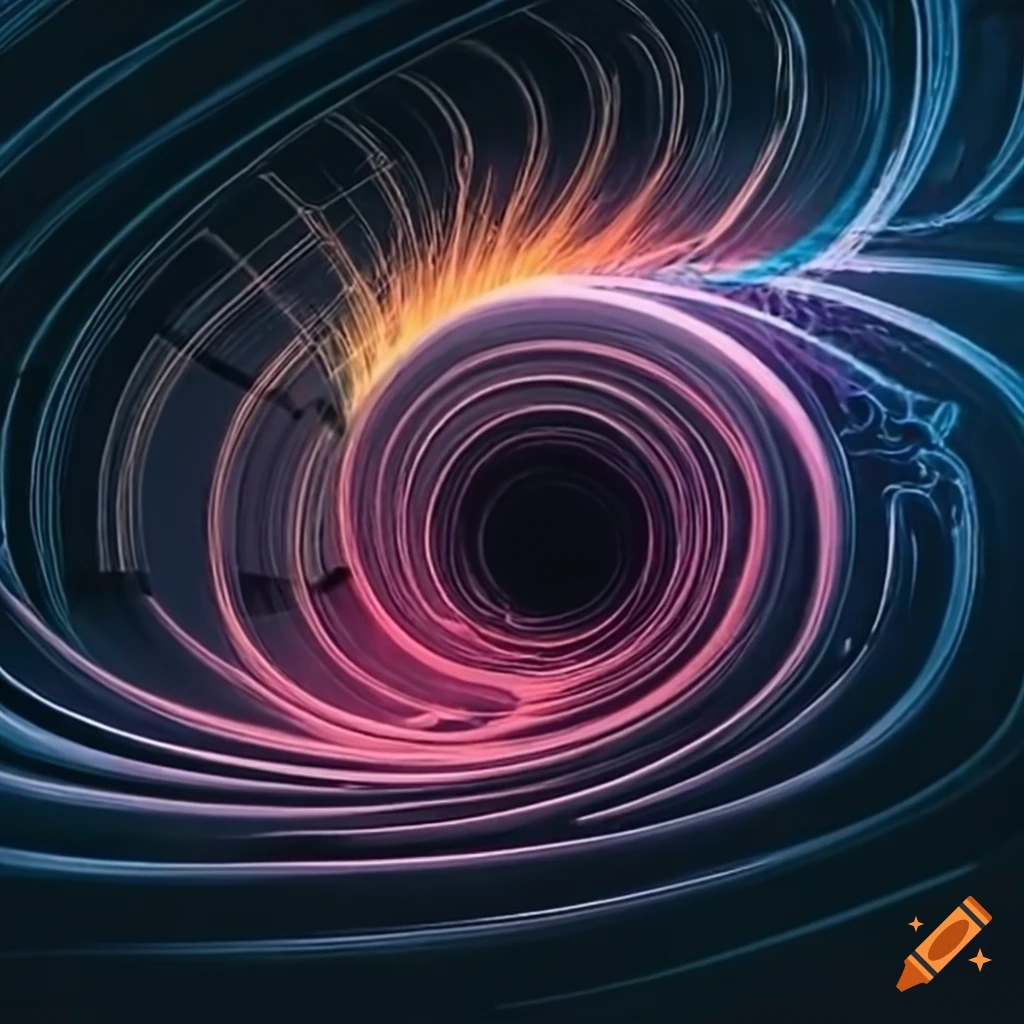 Sound wave visualization on Craiyon