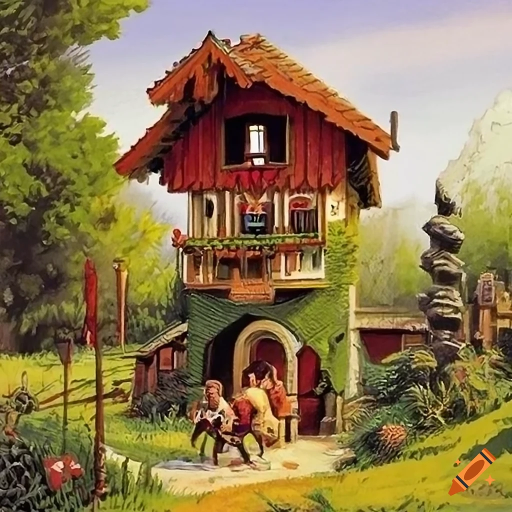 James gurney scenery from cuckoo-clock lsd graphic novel by norman ...