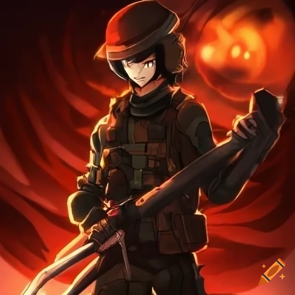 Anime-style helgast soldier on Craiyon