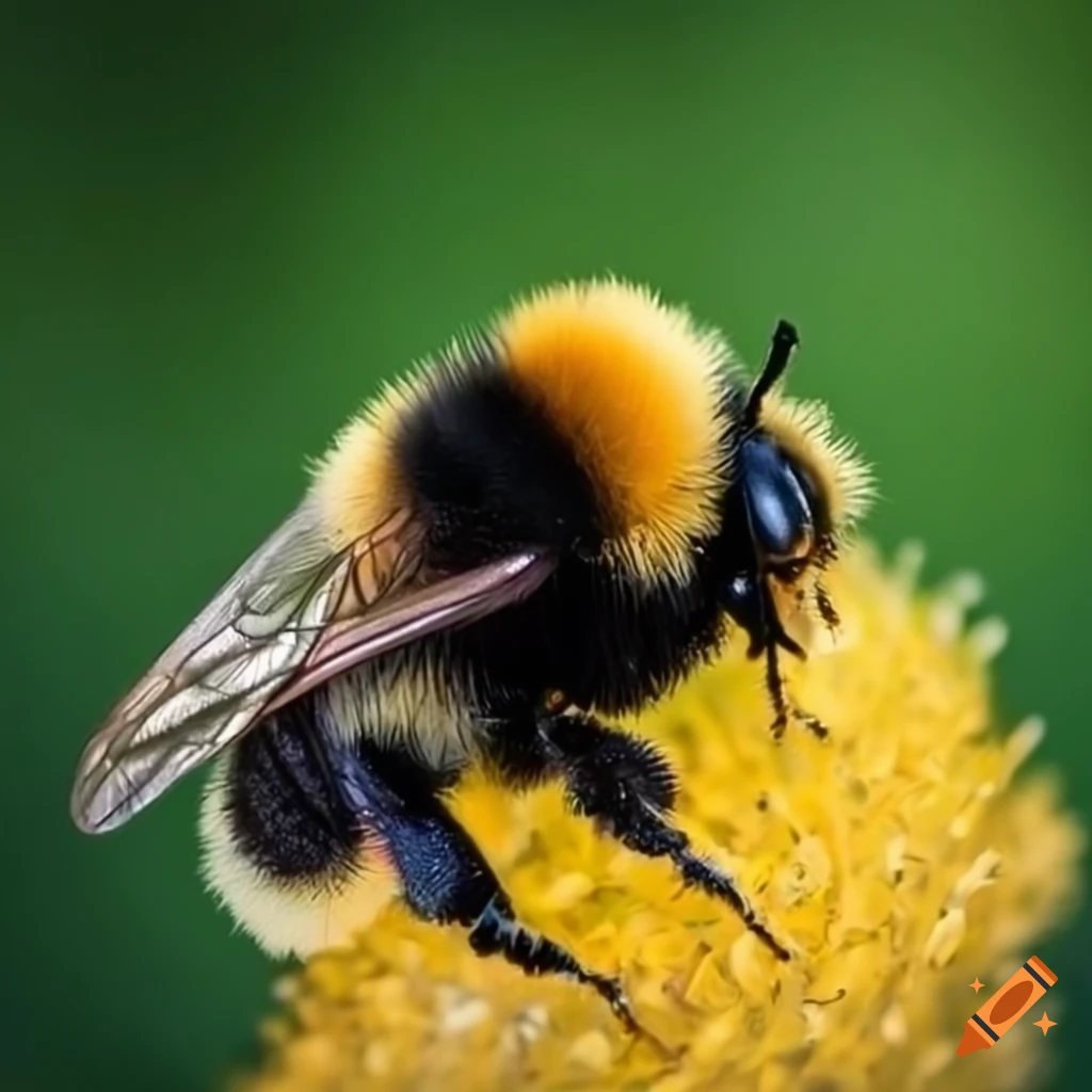 Cute bumble bee on Craiyon