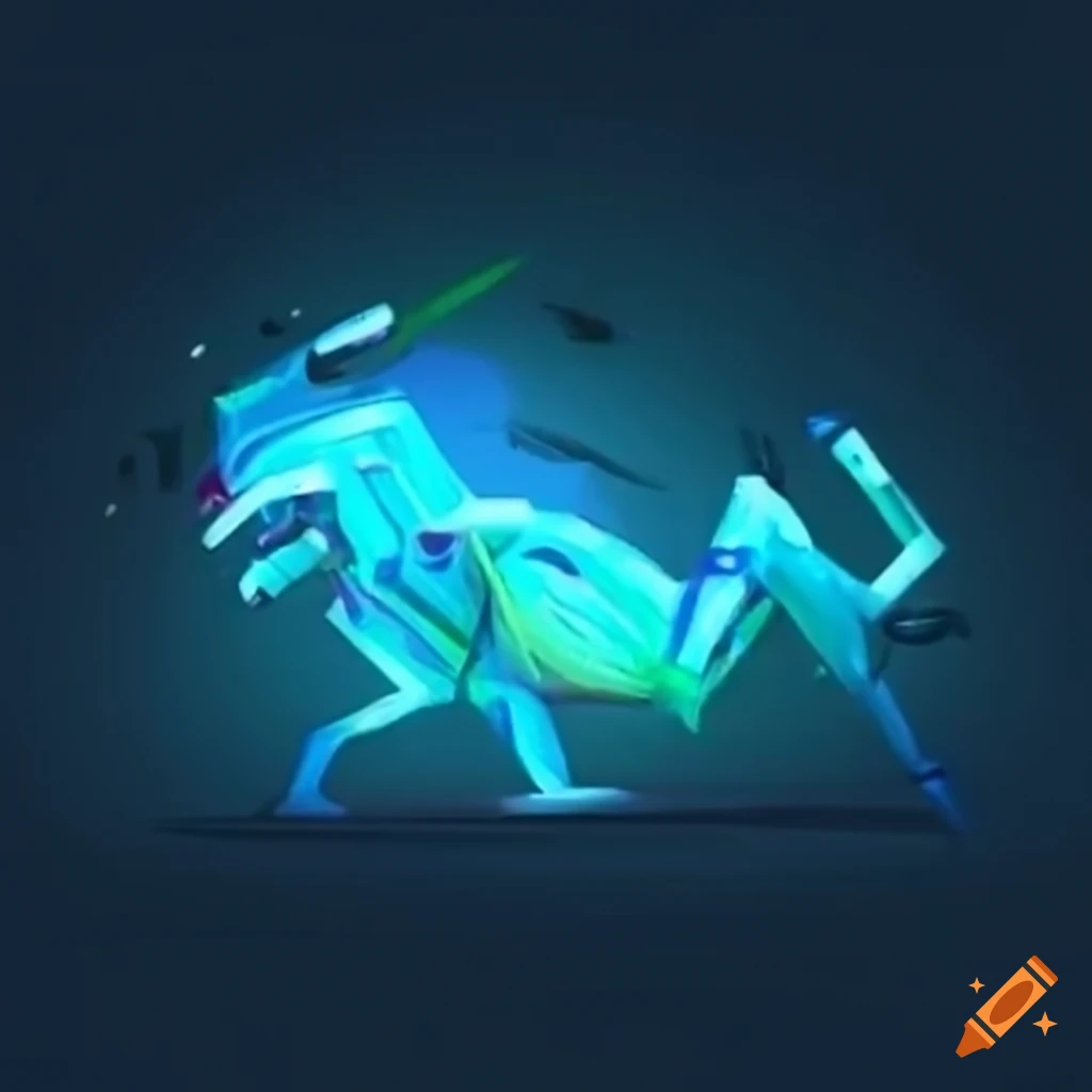 Abstract and agile non-human sentient being on Craiyon