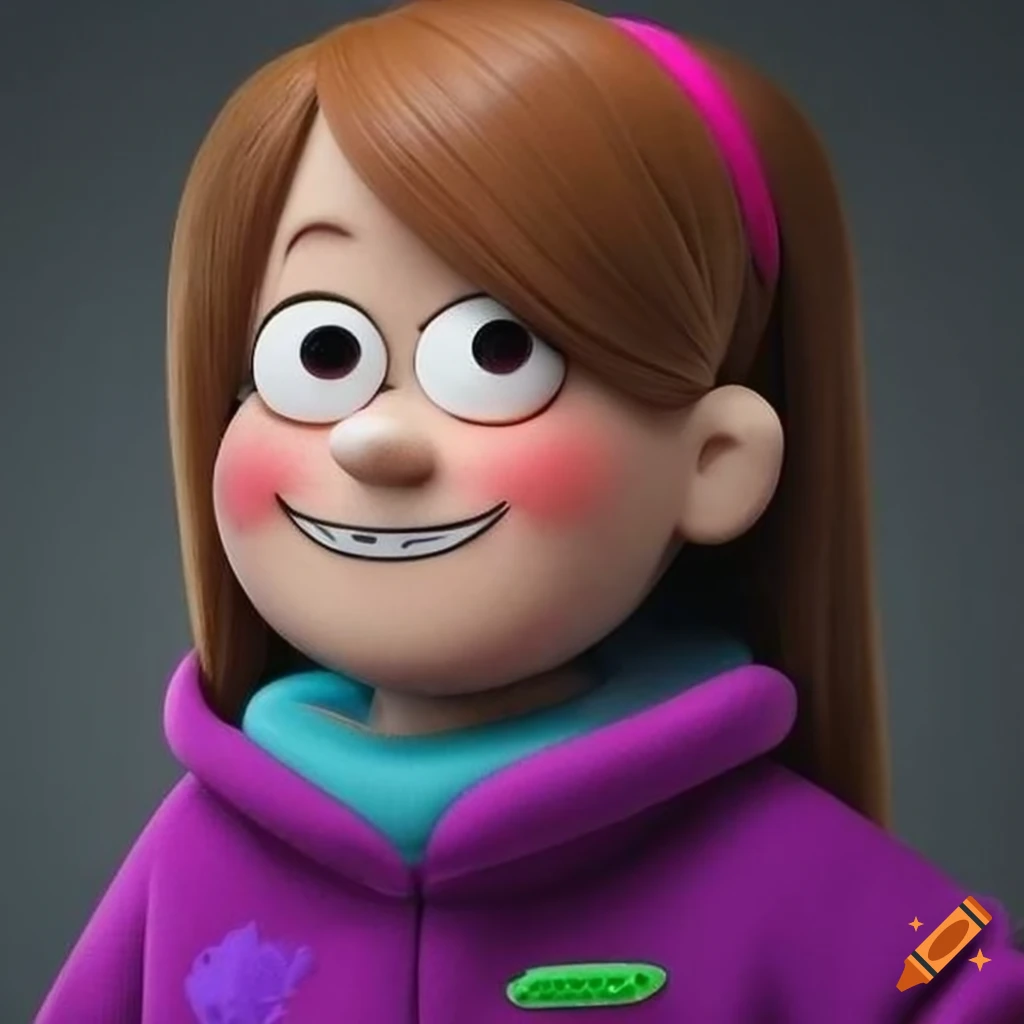 Portrait of mabel pines in high-resolution detailed image on Craiyon