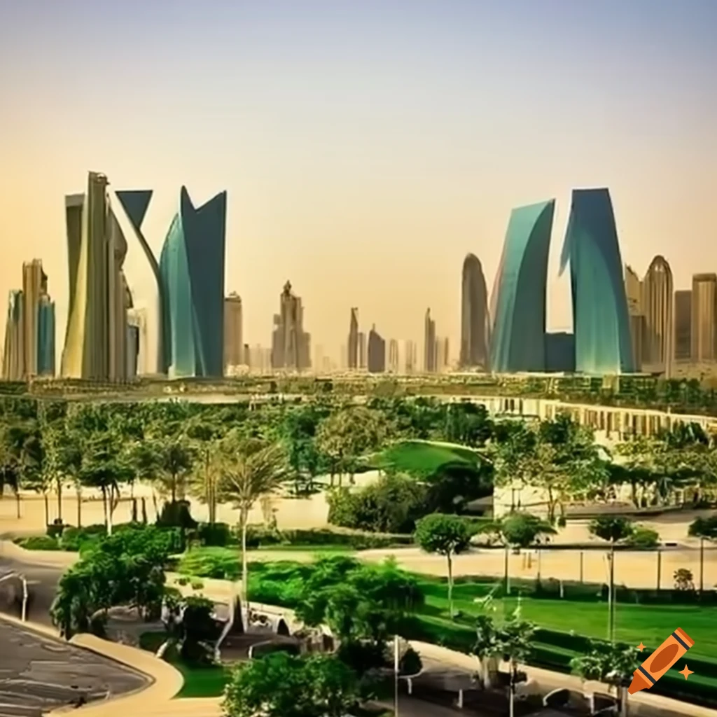 Riyadh green city on Craiyon