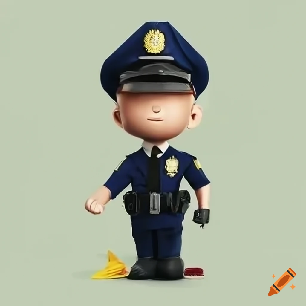 Small police officer on Craiyon