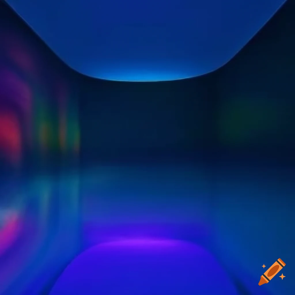 Vibrant ambient light patterns refracting through a swimming pool on ...